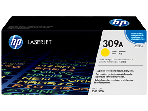 Đại Lý Phân Phối Mực In HP 309A Yellow Original Laserjet Toner ...