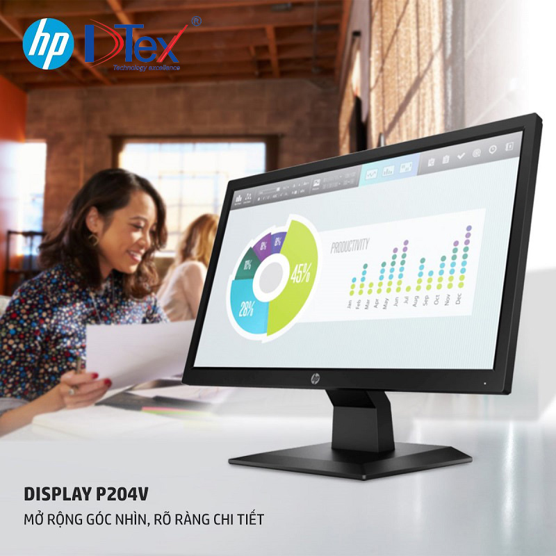 Màn Hình HP P204V 19.5Inch HD Phù Hợp Với Các Nhân Viên Văn Phòng ...